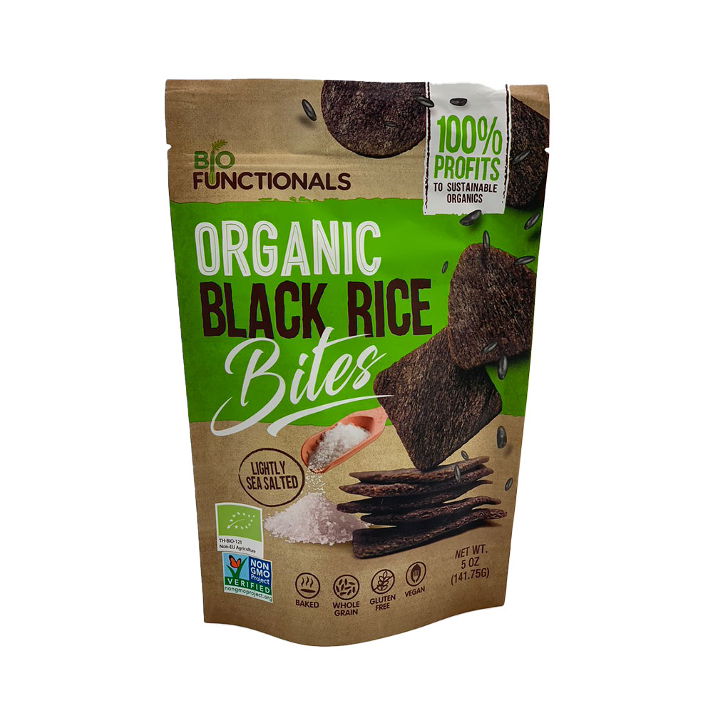 BIO FUNCTIONALS Mahetoode musta riisi snäkid meresoolaga 141,75g – Sumena